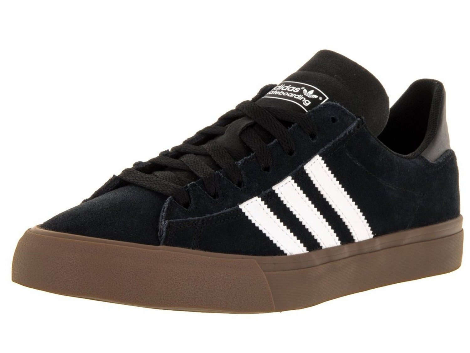 Adidas Men's Campus Vulc II Black/Wwht/Gums Skate Shoe 8 Men US