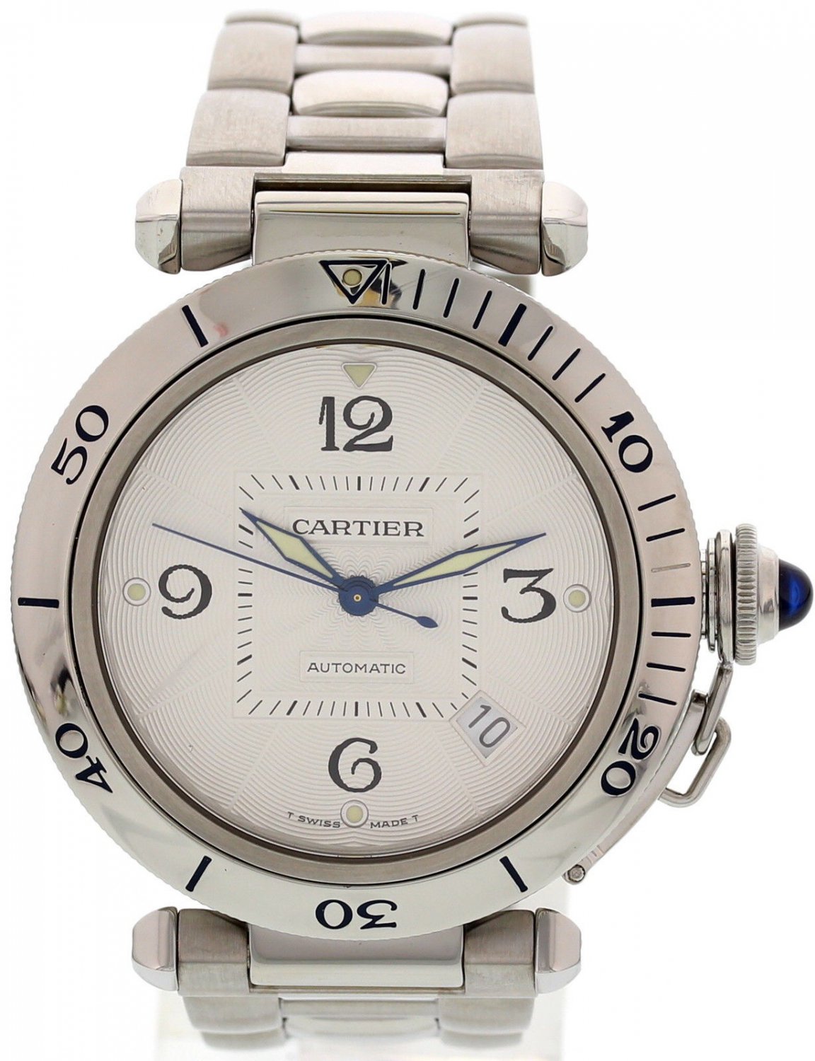 Men's Cartier Pasha SS Automatic 2378 Skeleton Caseback