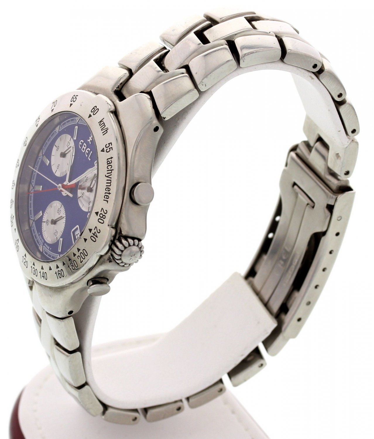 Men's Stainless Steel Ebel Sportwave Blue Chronograph E9251641