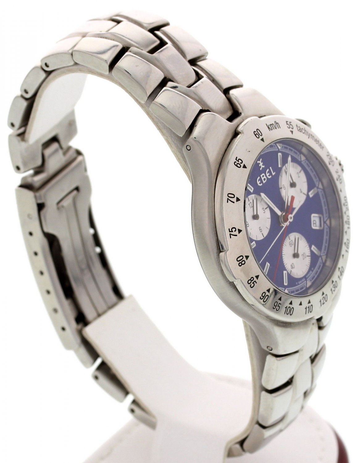 Men's Stainless Steel Ebel Sportwave Blue Chronograph E9251641