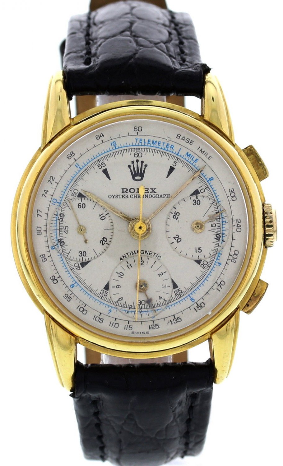 Men's Vintage 18k Gold Rolex Anti-Magnetic Chronograph 4313