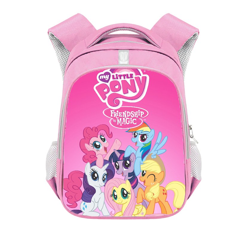 My Little Pony Cartoon 13" Girls Kids School Book Travel Bag Backpack ...