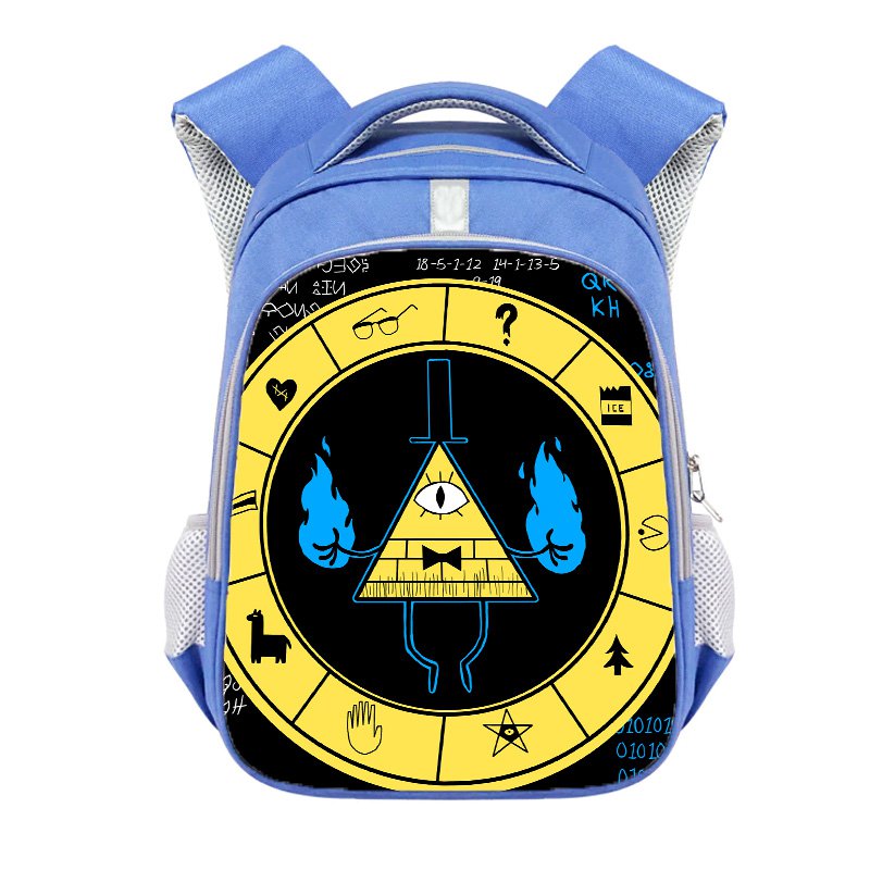 Gravity Falls Bill Cipher Cartoon 16" Kids School Book Travel Bag ...