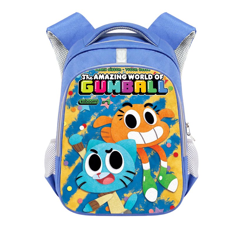 The Amazing World of Gumball Cartoon 13" Kids School Book Travel Bag ...