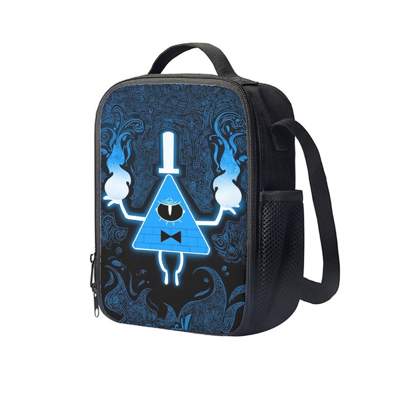 Gravity Falls Bill Cipher Cartoon 10" Kids School Travel Insulated ...