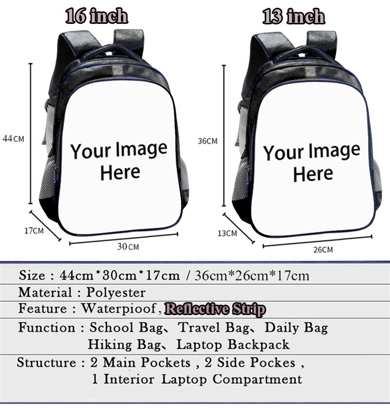 Five Nights at Freddy's FNAF 16" Kids School Book Travel Bag Backpack ...