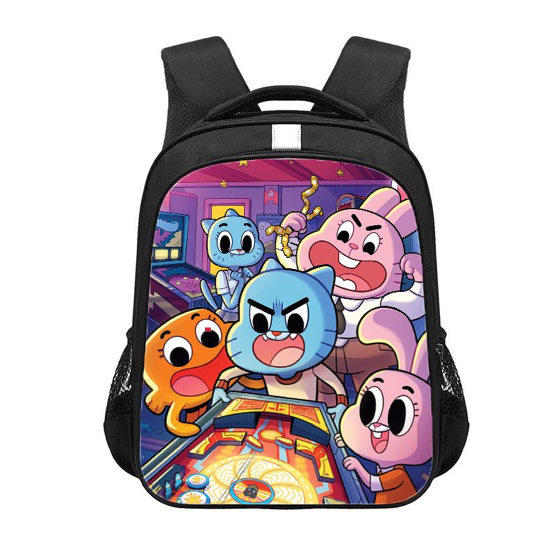 The Amazing World of Gumball Cartoon 16" Kids School Book Travel Bag ...