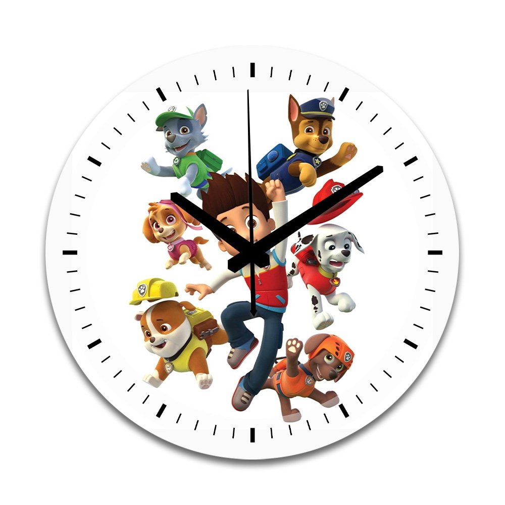 Paw Patrol Cartoon 12" Round Wall Clock Bedroom Bed Room Decoration #09
