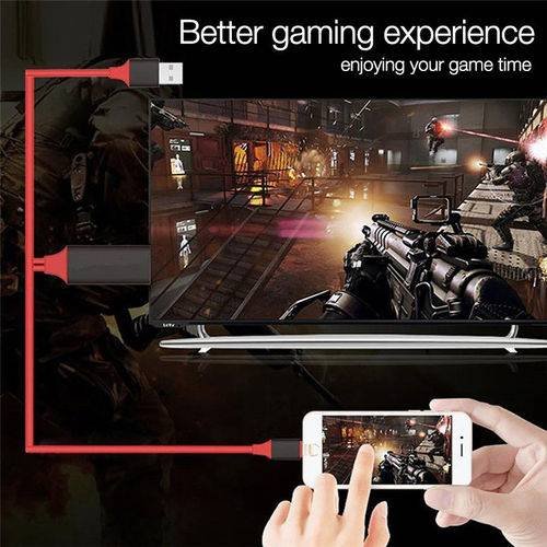 iPhone Screen To TV Cable HDMI 1080p IOS Adapter USB Charger Converter