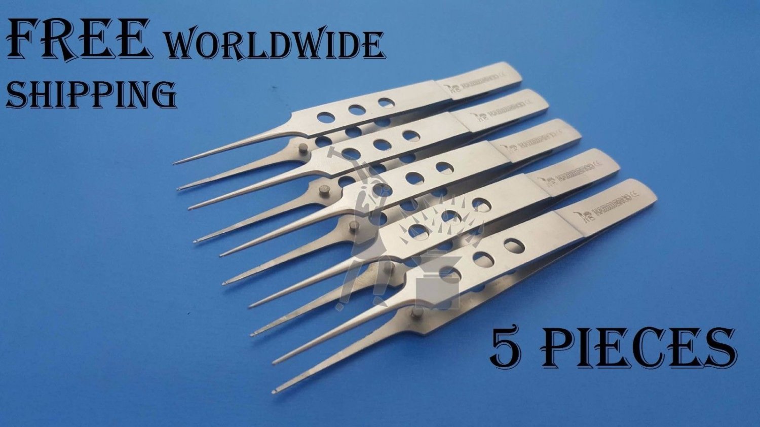 Hoskin Tissue Forceps Groove Tip Fine Eye Ophthalmic Surgical Instruments