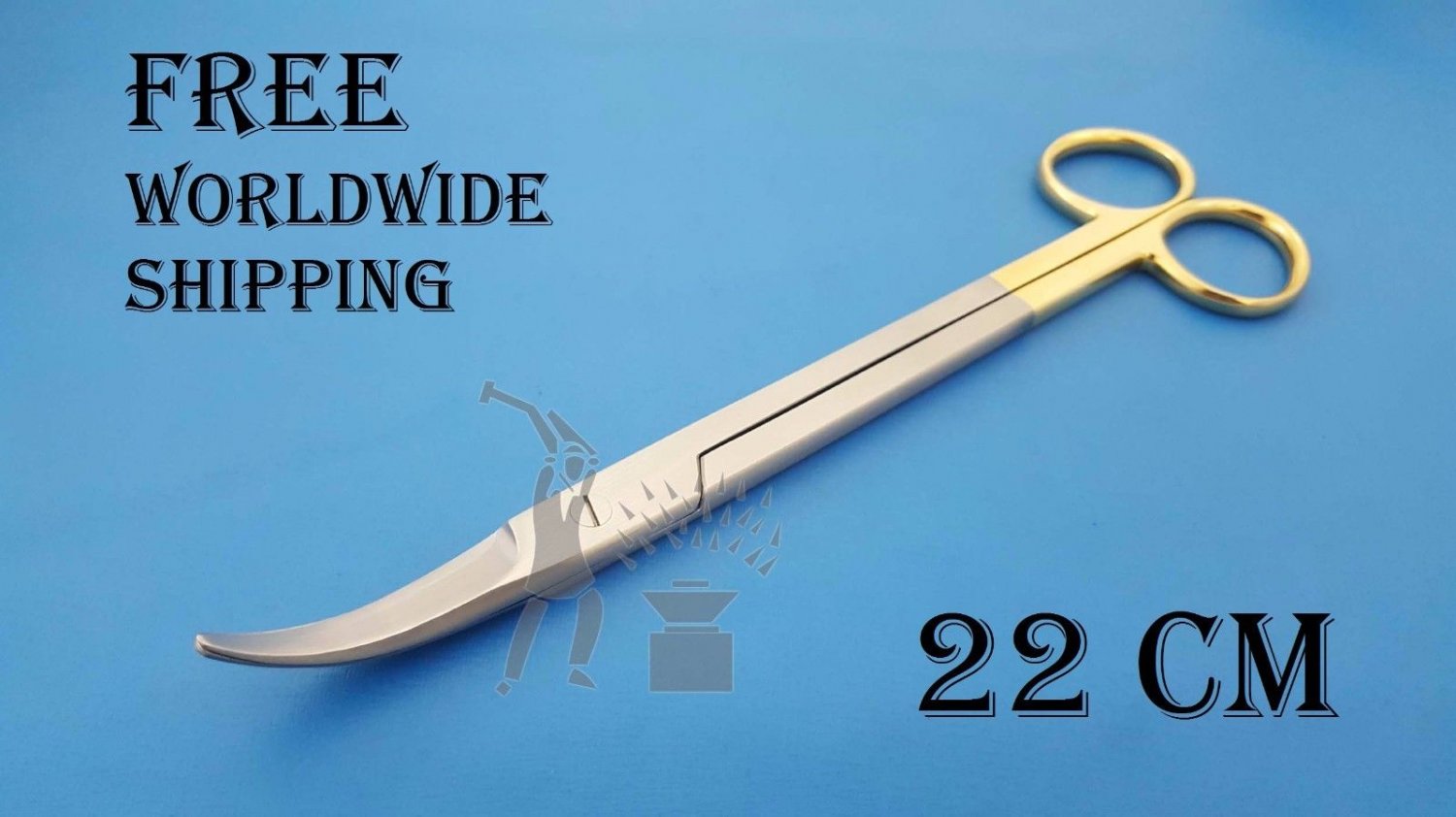 Zeppelin Super Cut Parametrium Scissors OB/Gyn Instruments Curved 22 cm