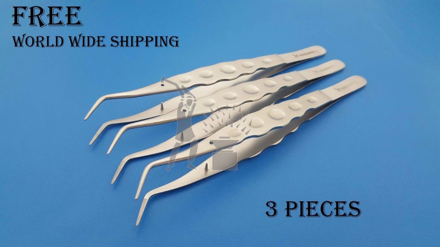 Dental Meriam Tweezers Delux Made of German Stainless Steel 3 Pieces ...