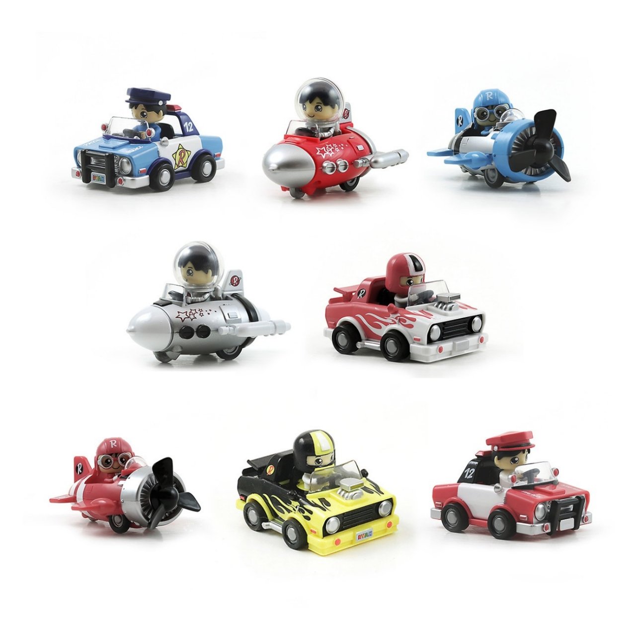 Set of 4 Pocket Watch Ryan's World Ryan's Racers 2-Pk Pull Back ...