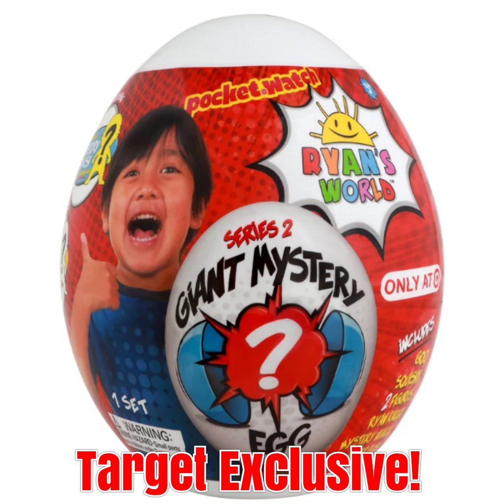 Pocket Watch Ryan's World White Series 2 Giant Mystery Egg Surprise ...