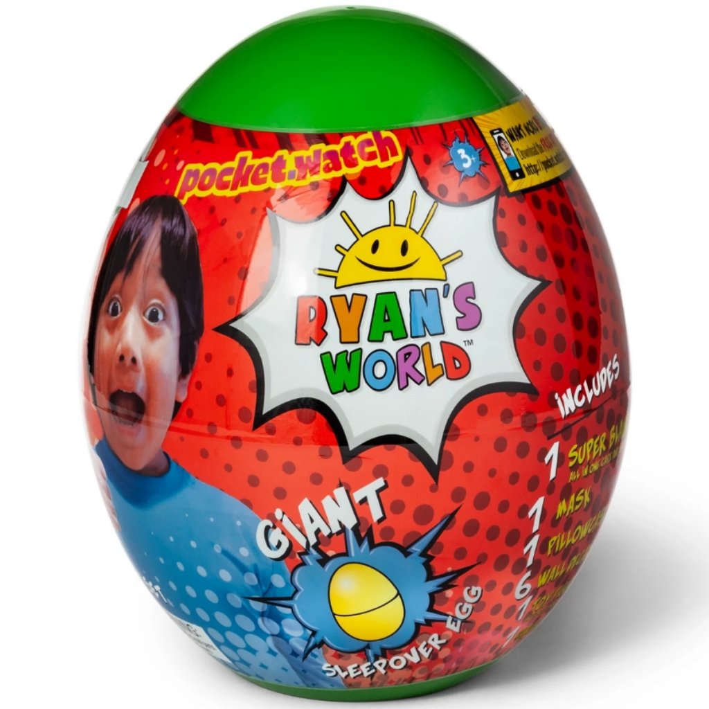 Pocket Watch Ryan's World Green Mystery Giant Sleepover Egg Supper ...