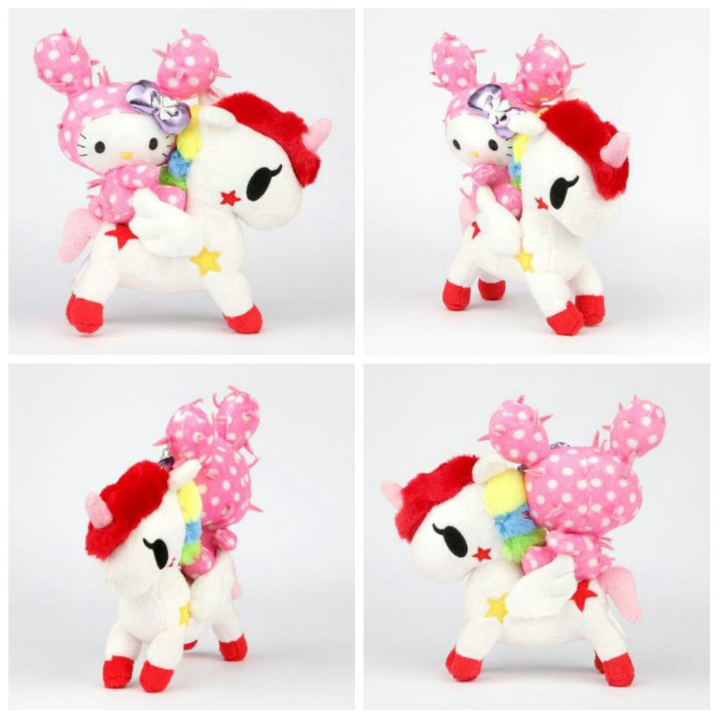 tokidoki × Sanrio Characters 8" Mascot Plush Toy Unicorno Hello Kitty × ...
