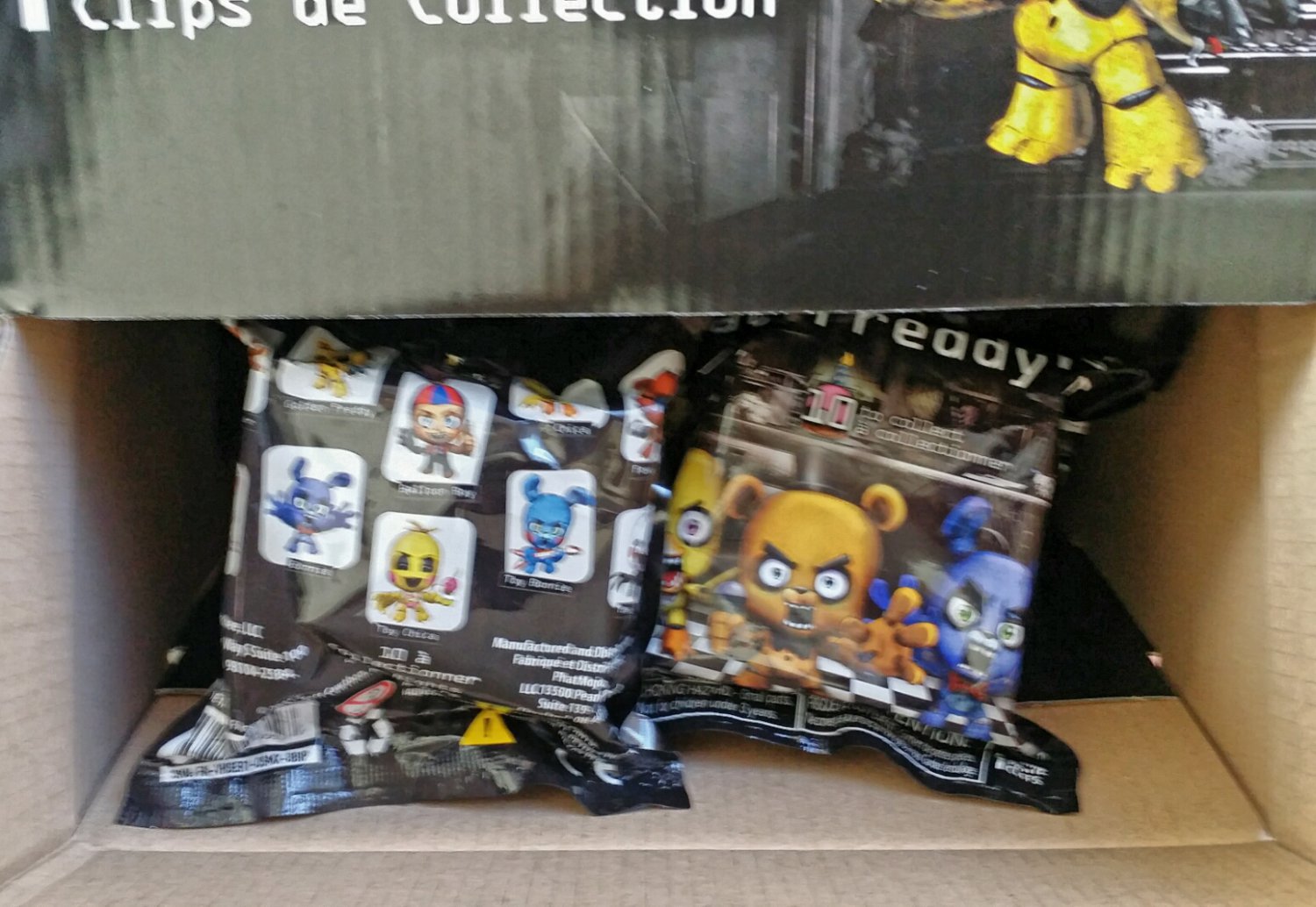 Five Nights At Freddy's FNaF Collector Clips Blind Bags Case of ×24 Packs