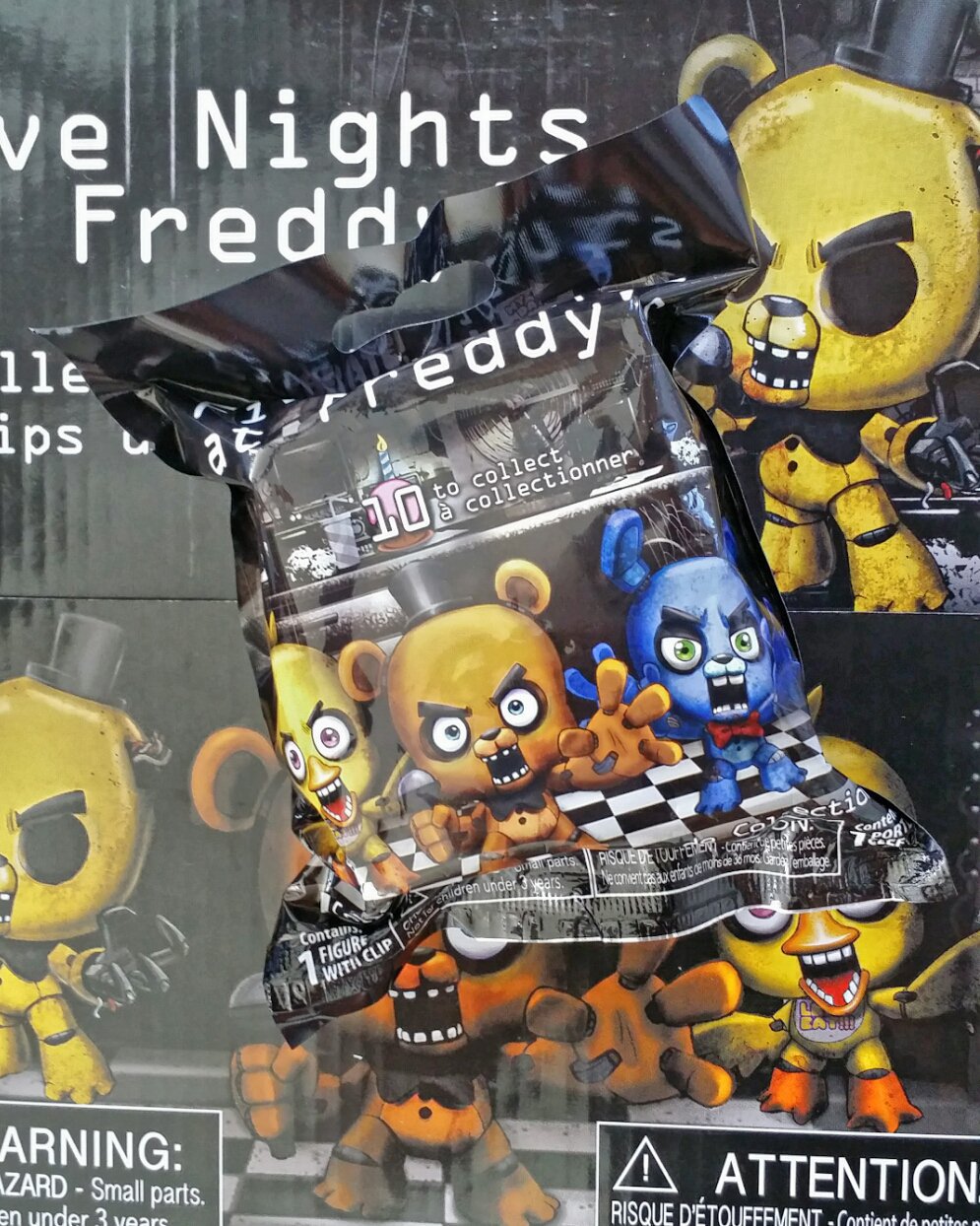 Five Nights At Freddy's FNaF Collector Clips Blind Bags Case of ×24 Packs