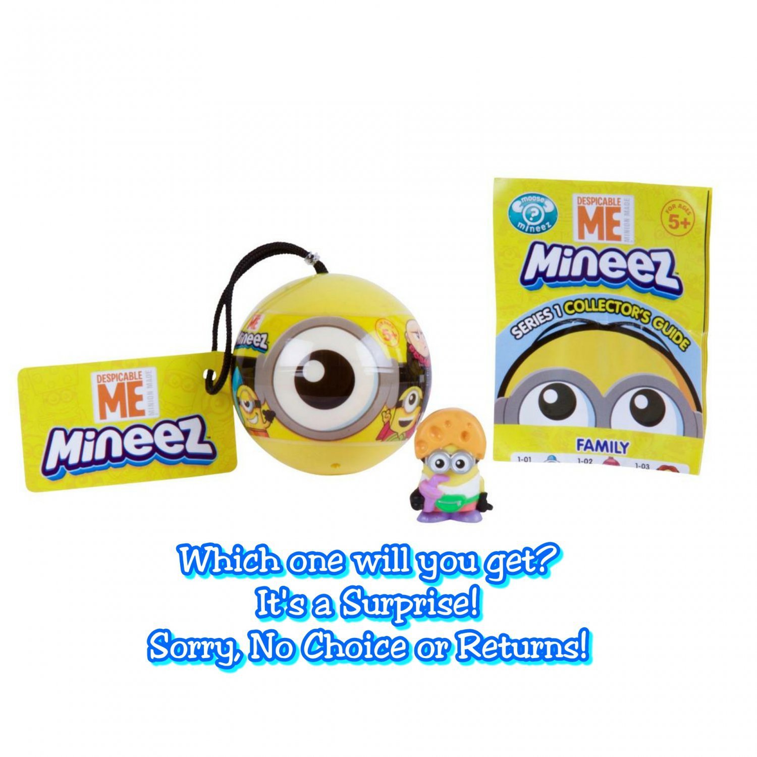 Despicable Me Minion Made Mineez Mystery Blind Pack ×15 Sealed Balls by ...