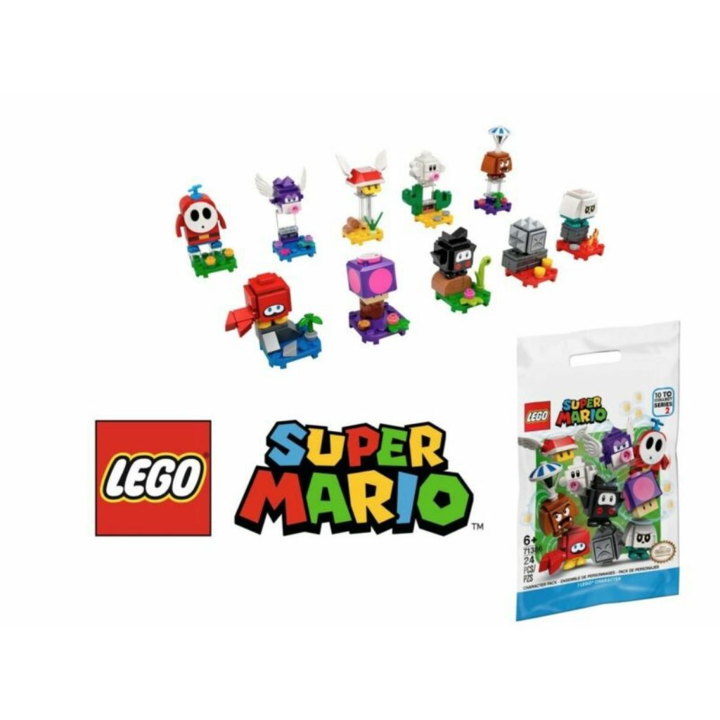 LEGO Super Mario #71386 Character Packs Series 2 (24 PCS) Mystery Blind ...