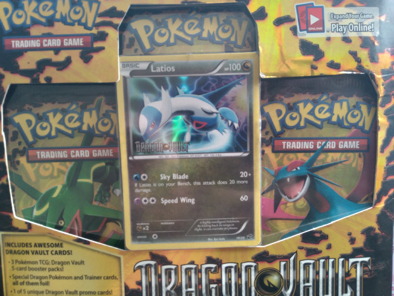 Pokemon TCG: Dragon Vault Blister 3 Pack Latios Promo