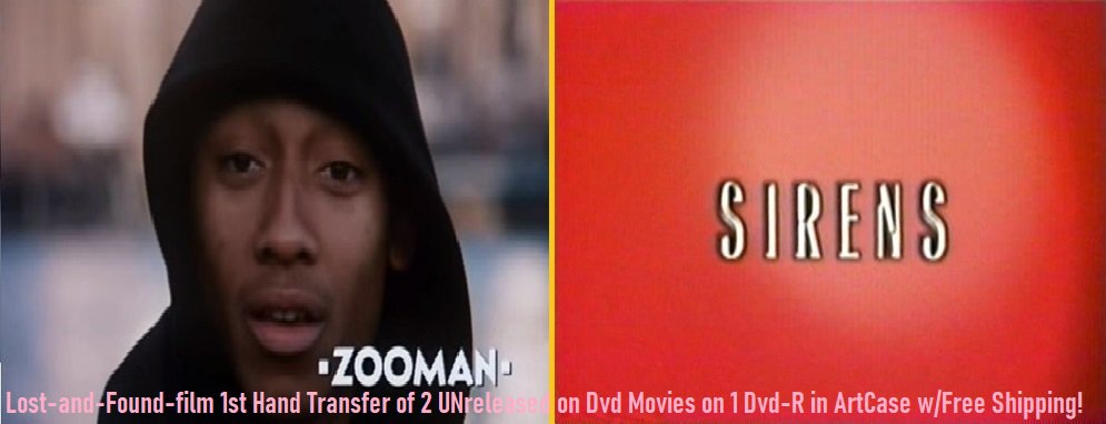 Vondie Curtis Hall 90s Tv Movie duo~Zooman,Khalil Kain & Sirens,Brian ...