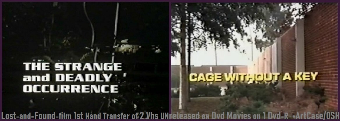 Margaret Willock 70s TvM duo~The Strange and Deadly Occurrence~Cage ...