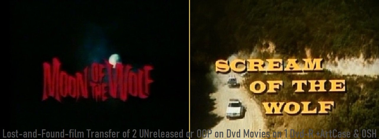 70s Tv Movie Werewolf duo~Moon & Scream of the Wolf~David Janssen~Peter ...