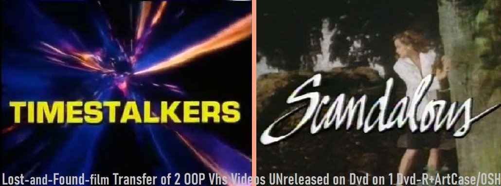 Lauren Hutton 80s Movie duo~Timestalkers,Devane & Scandalous,Fortell,Der Skandal~2on1 Dvd~0SH~ReadAd