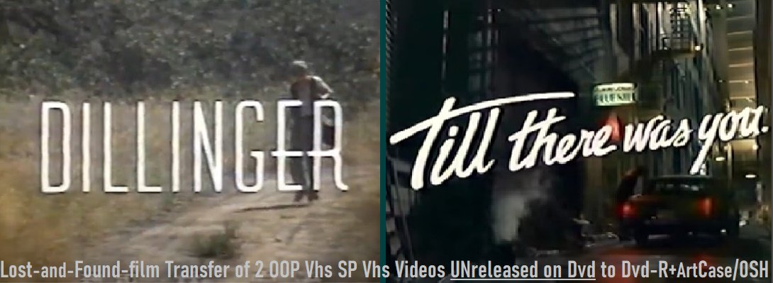 Mark Harmon 1991 Movie duo~Dillinger,Fenn,Arquette & Till There Was You,Kara Unger~2 on 1 Dvd -R~0SH