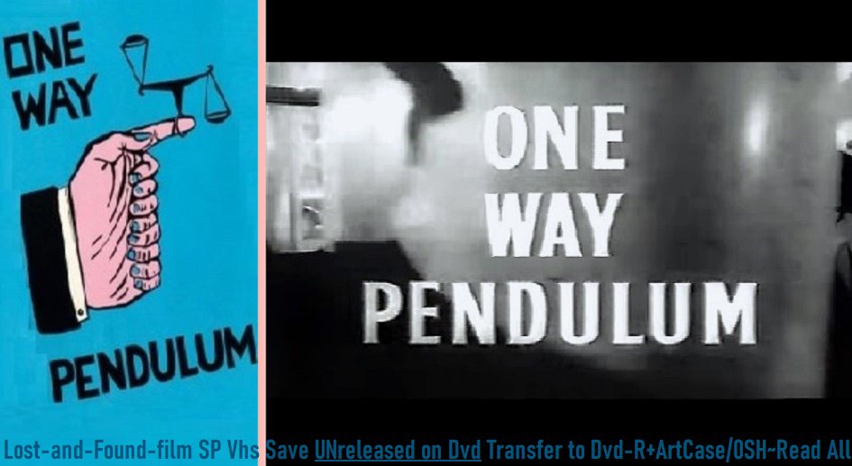One Way Pendulum~1965 British Movie,Letterbox,B&W~Dvd -R+ArtCase/0SH~Eric Sykes,George Cole~ReadAll
