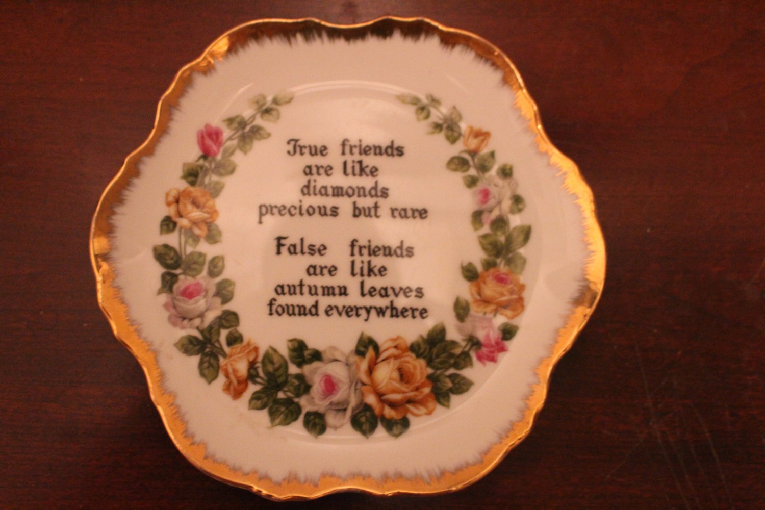 True Friends decorative plate