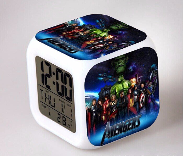 Marvel Avengers #10 LED clock Digital Alarm Clock Kids