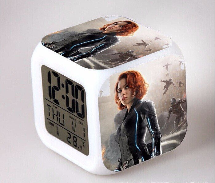 Marvel Avengers #14 LED clock Digital Alarm Clock Kids