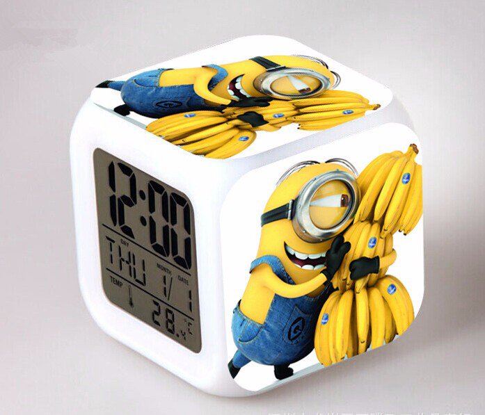 Despicable Minion #10 LED clock Digital Alarm Clock Kids Gift for Christmas