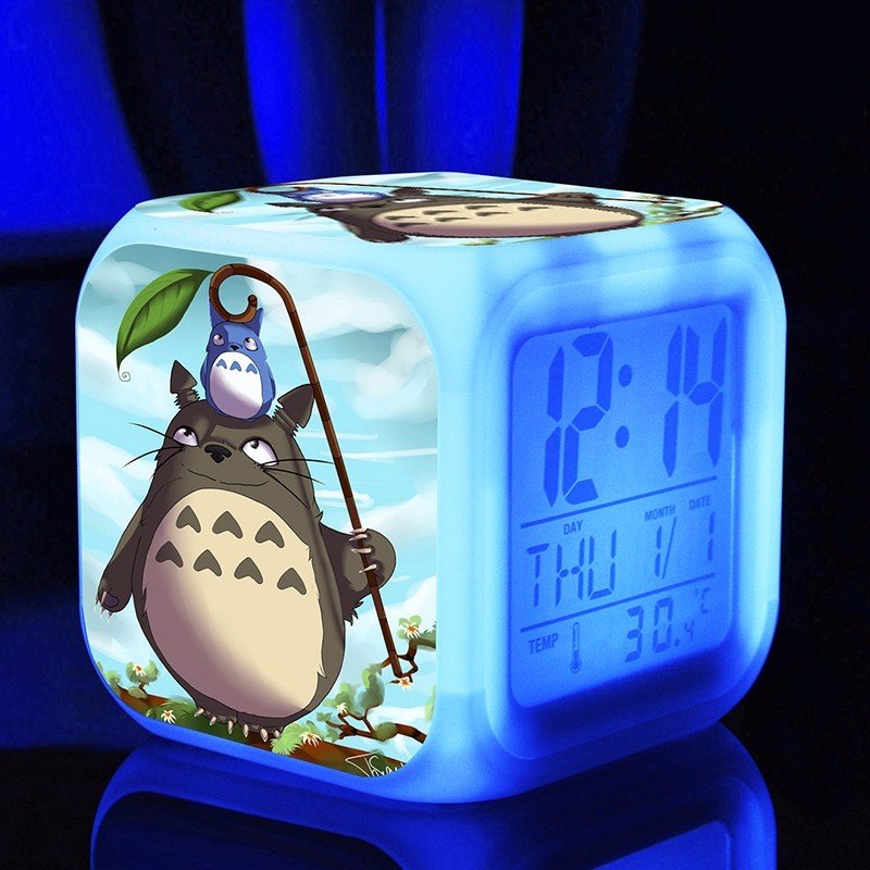 Totoro Cartoon #02 LED clock Digital Alarm Clock Kids Gift for Christmas