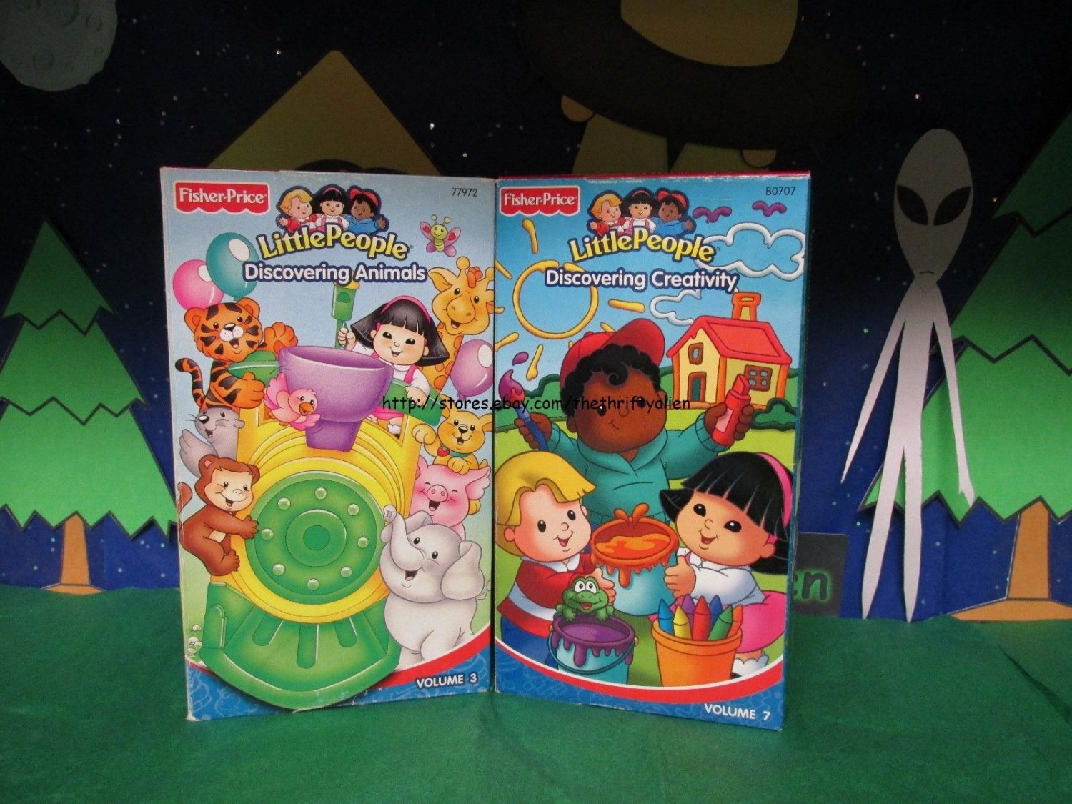 Fisher Price Little People (VHS 2004) (2) Tapes Discovering Animals ...