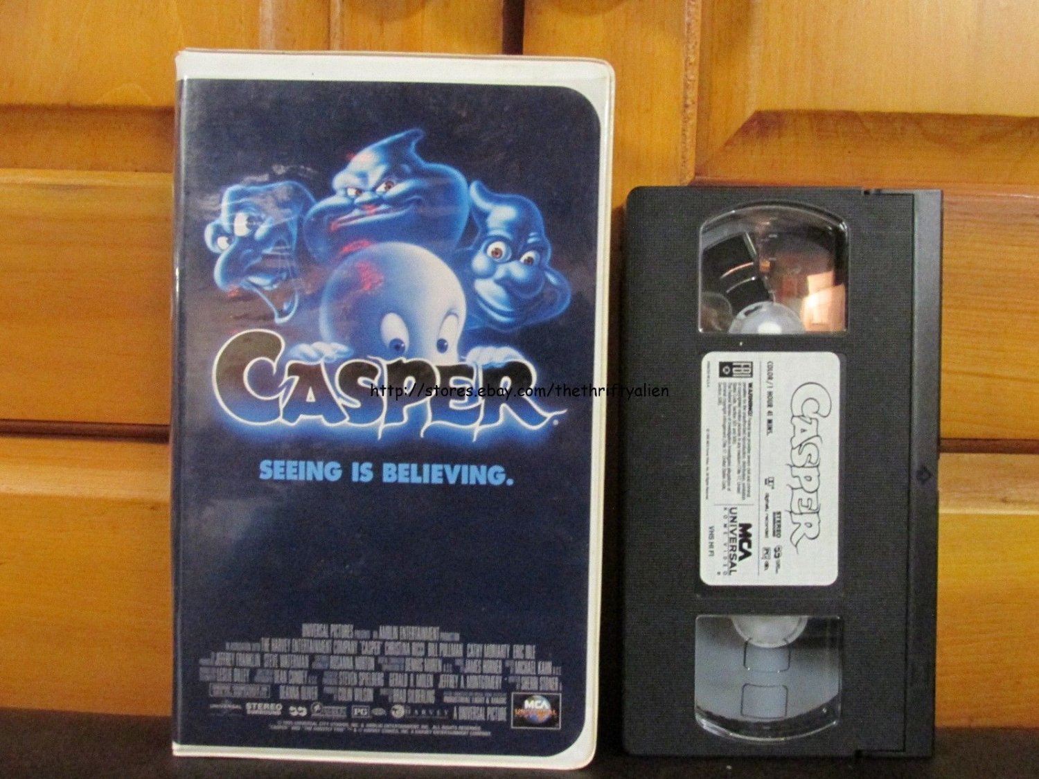 Casper (1995, VHS) Christina Ricci, Bill Pullman, Steven Spielberg, Ghosts