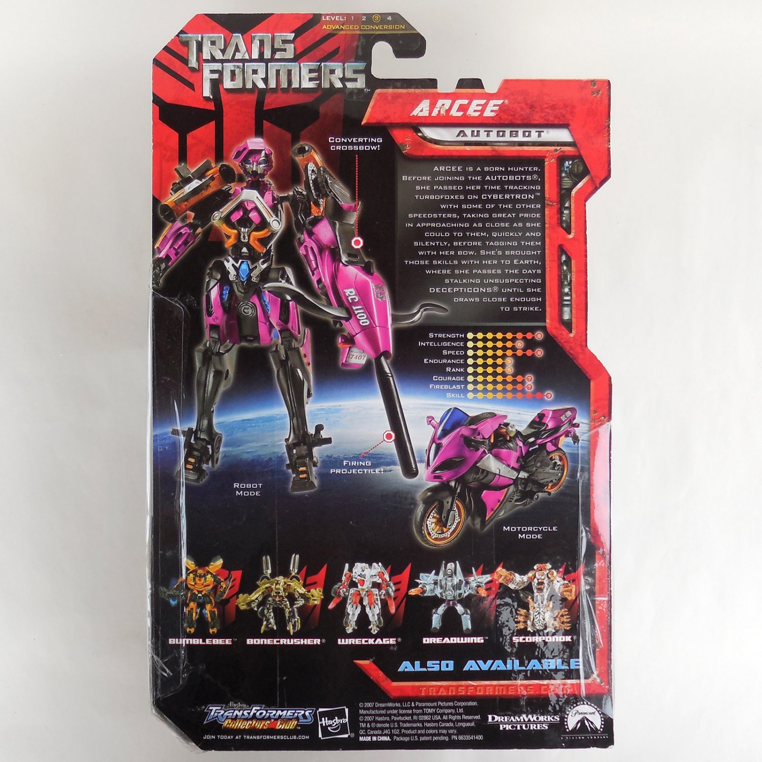 Transformers Movie Arcee Deluxe Class Action Figure