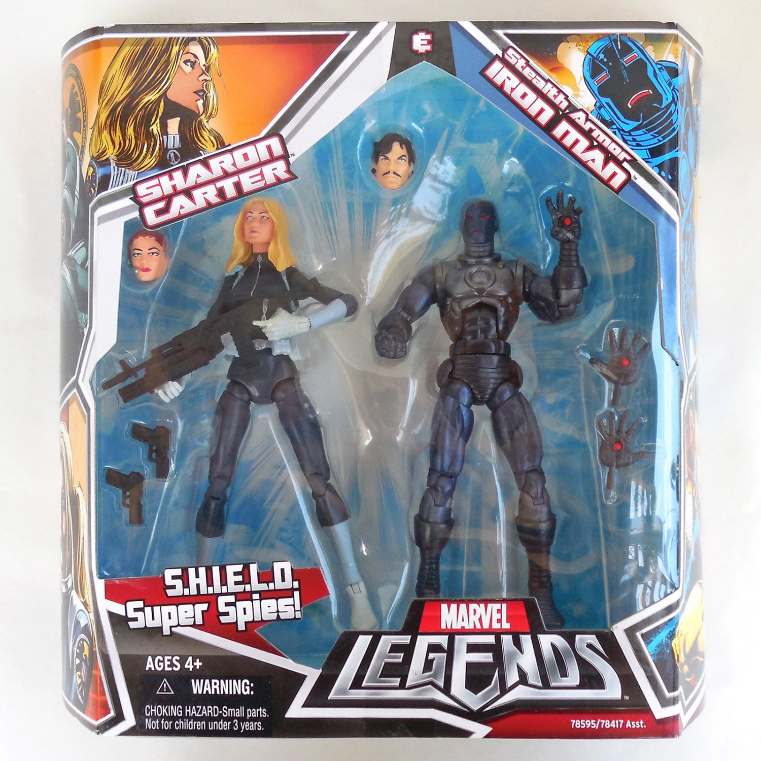 Marvel Legends Stealth Armor Iron Man & Sharon Carter Action Figure 2-Pack