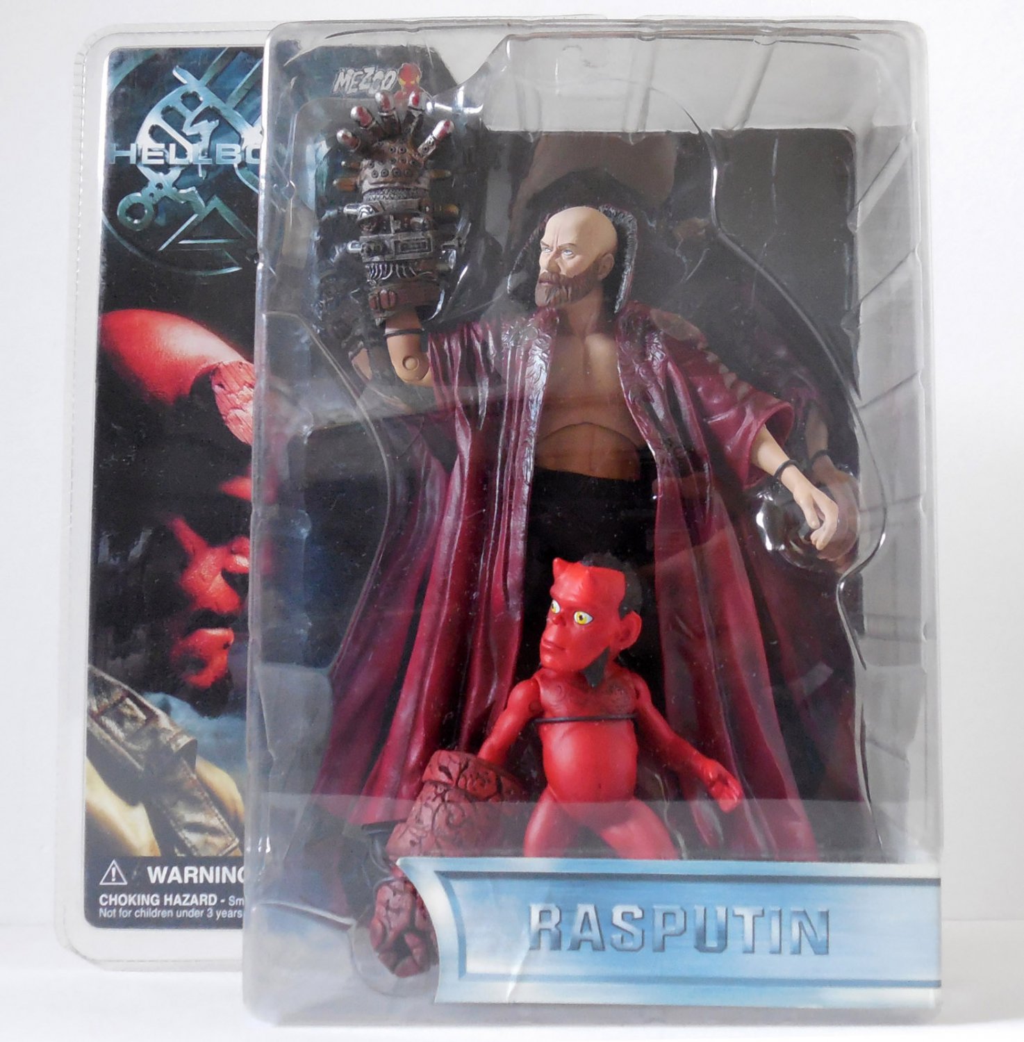 MEZCO Hellboy Series 1 Movie 2004 Rasputin w/ Baby Hellboy Action Figures
