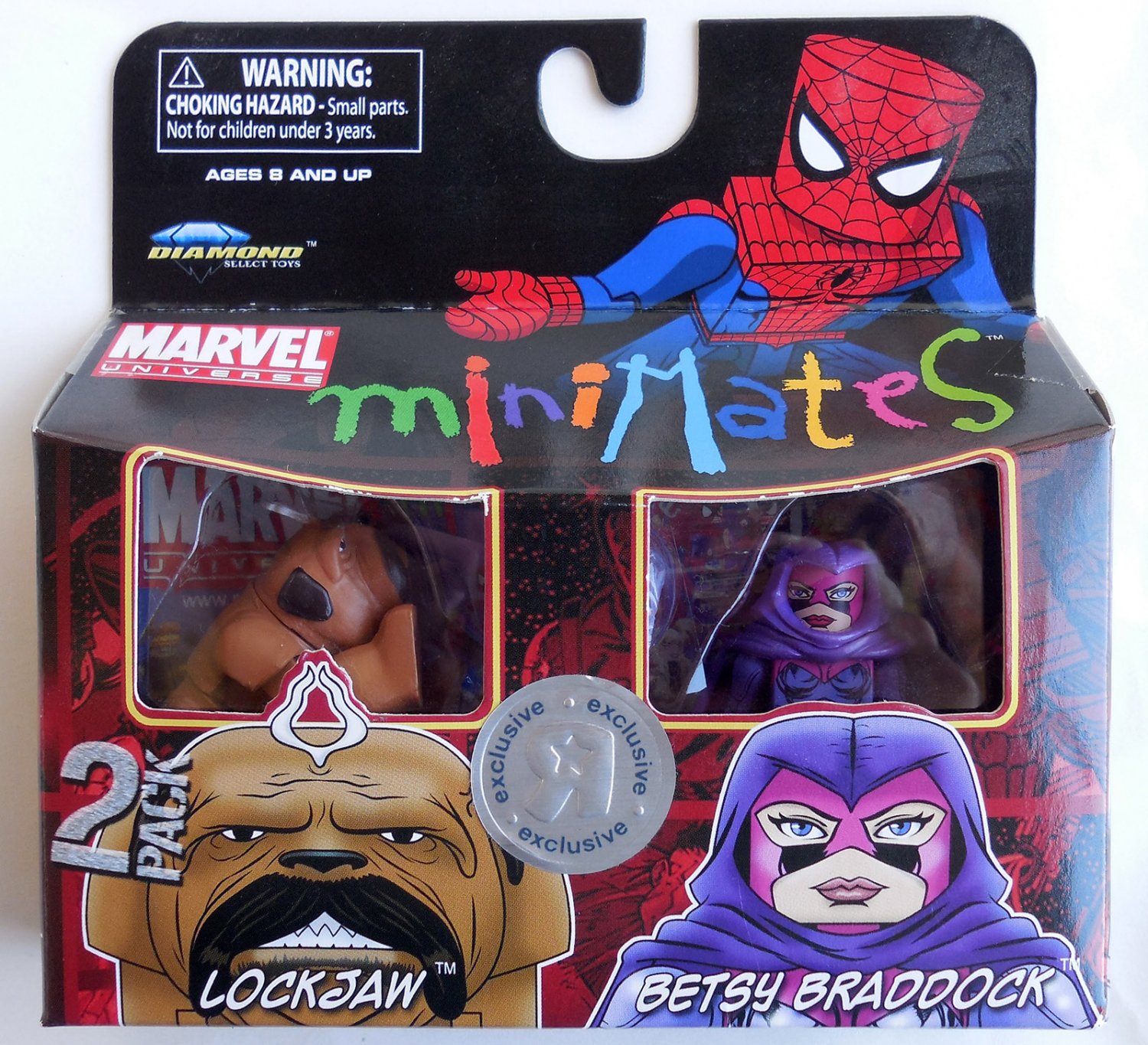 Marvel Universe Minimates Exclusives Lockjaw & Betsy Braddock TRU ...