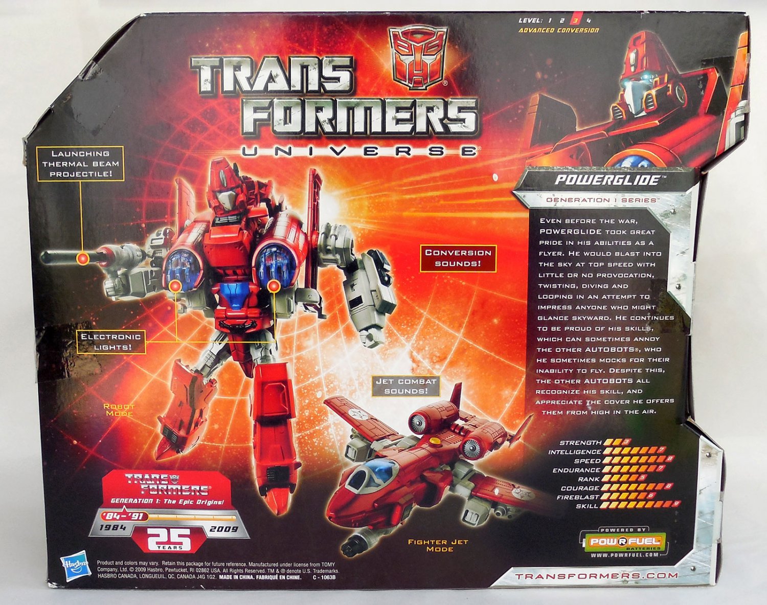 Transformers Universe Classics 2.0 Ultra Class Powerglide [G1 Red ...