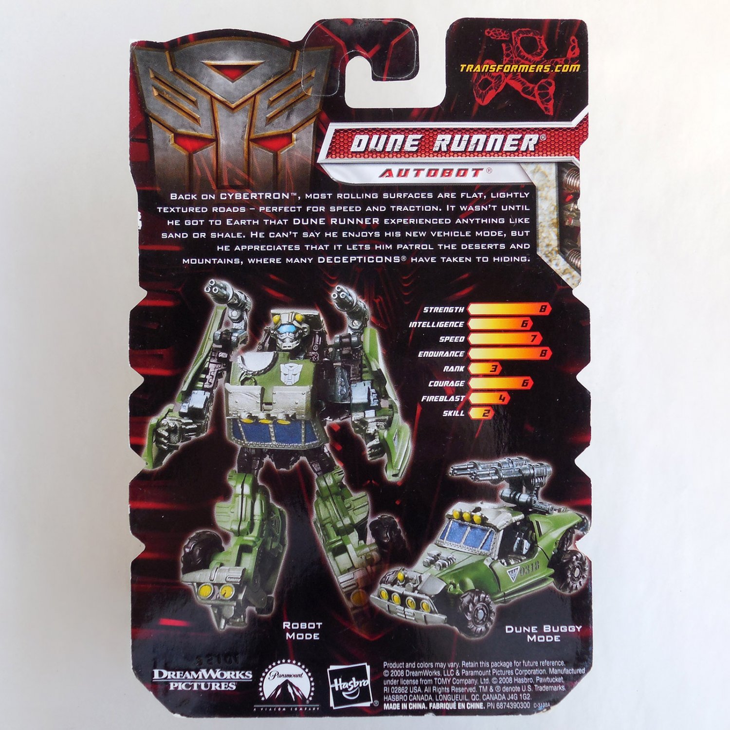 Transformers Revenge of the Fallen Scout Class Dune Runner Action Figure