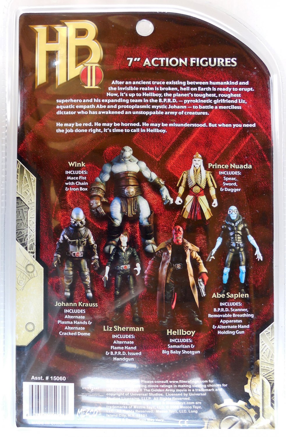 Hellboy II The Golden Army Hellboy (Open Mouth, Samaritan & Sword) 7 ...