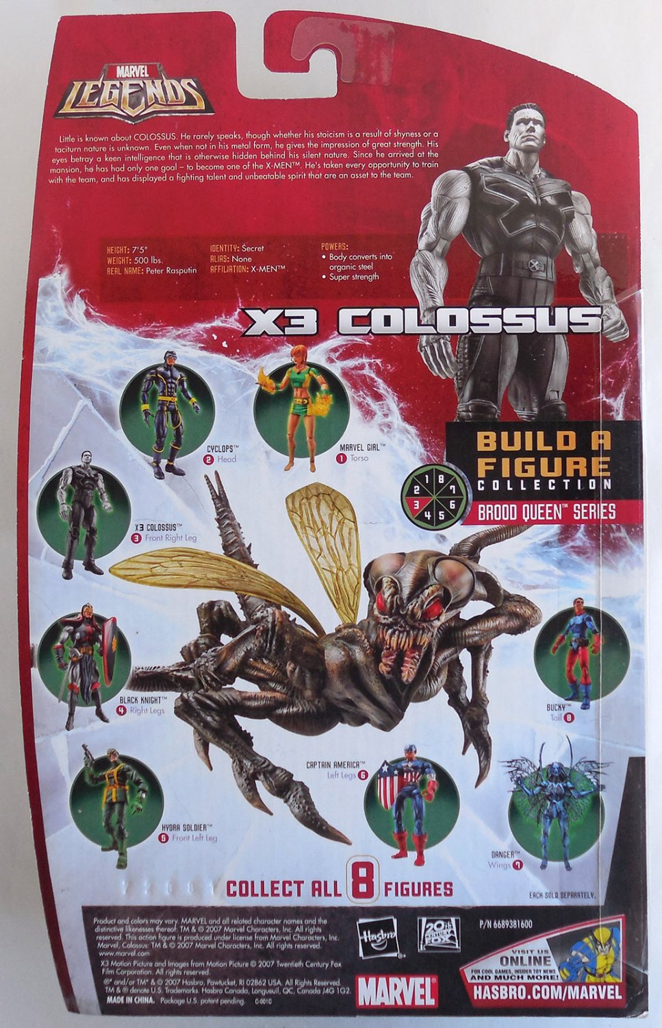 Marvel Legends Brood Queen Series X3 Colossus Action Figure [Silver]
