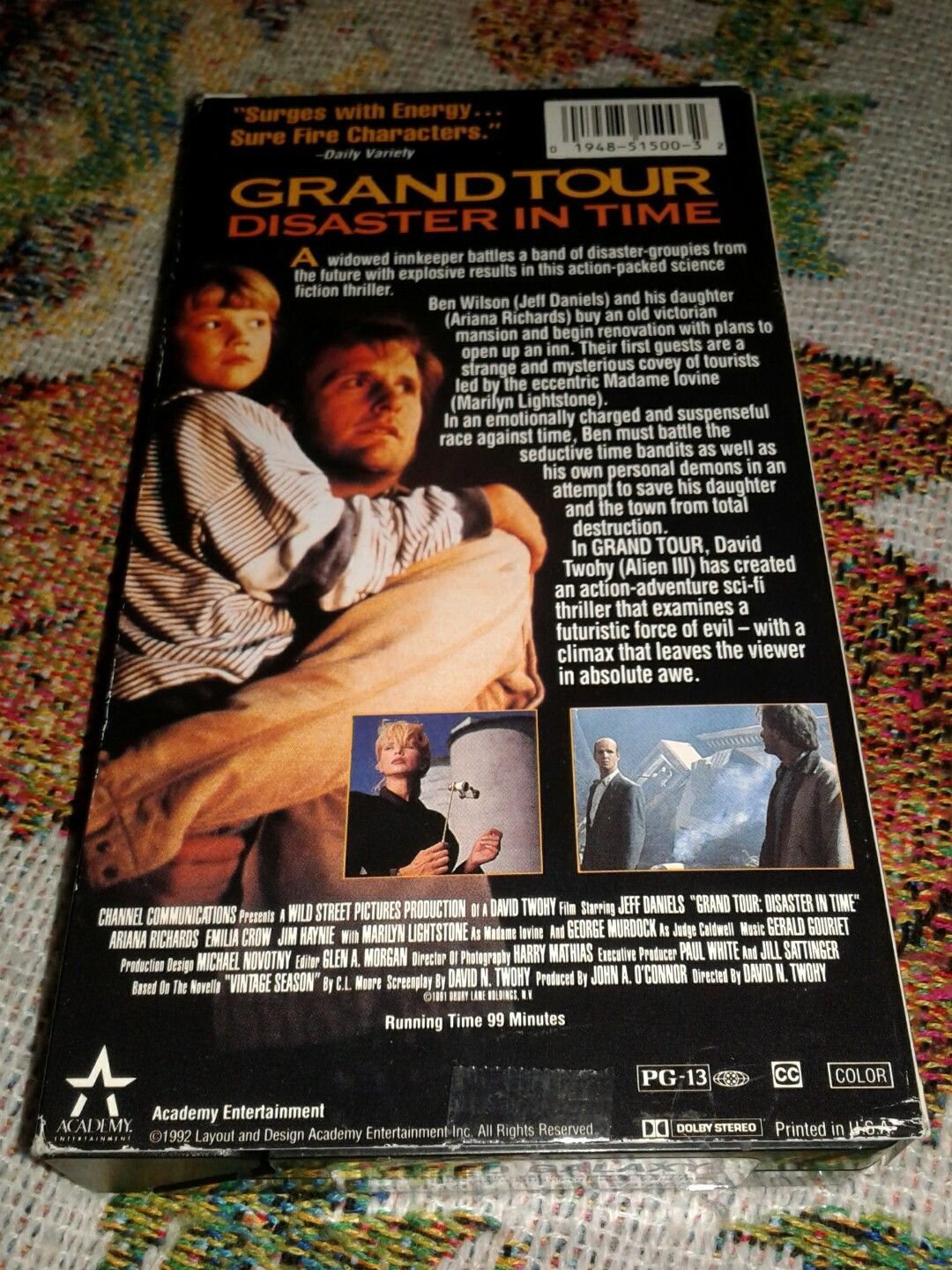 VHS Grand Tour Disaster In Time Video Tape Jeff Daniels Plays Great