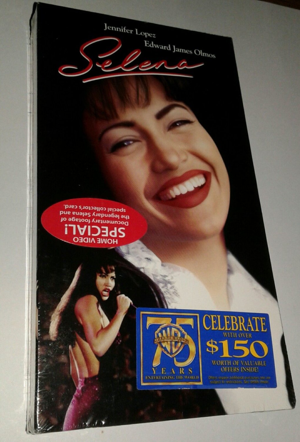 New Selena VHS Jennifer Lopez Edward James Olmos Jon Seda Factory ...