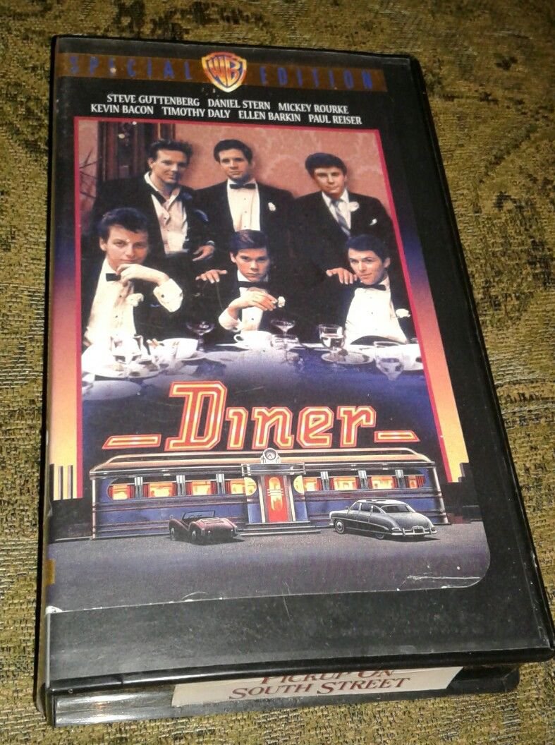 DINER Special Edition HARD CLAMSHELL Great 100s of VHS LOBBY CARD