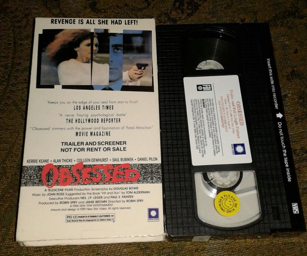 OBSESSED VHS PSYCHO THRILLER RARE NEW STAR VIDEO Great Shape!
